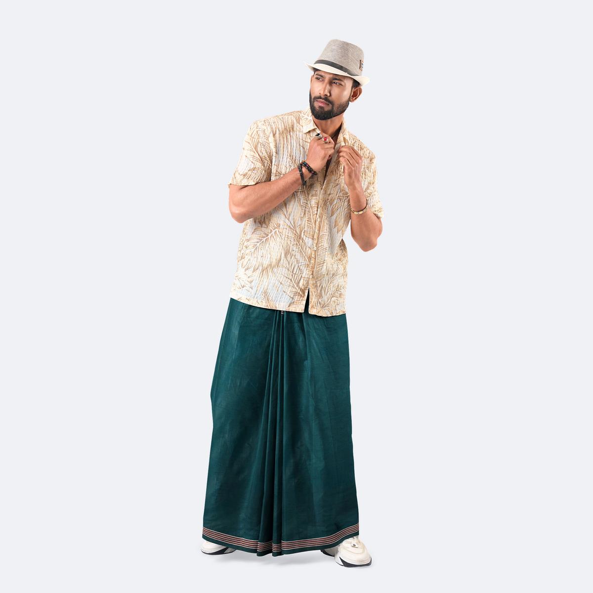 Men's Solid Lungi - Available in Multiple Colors | MIAH